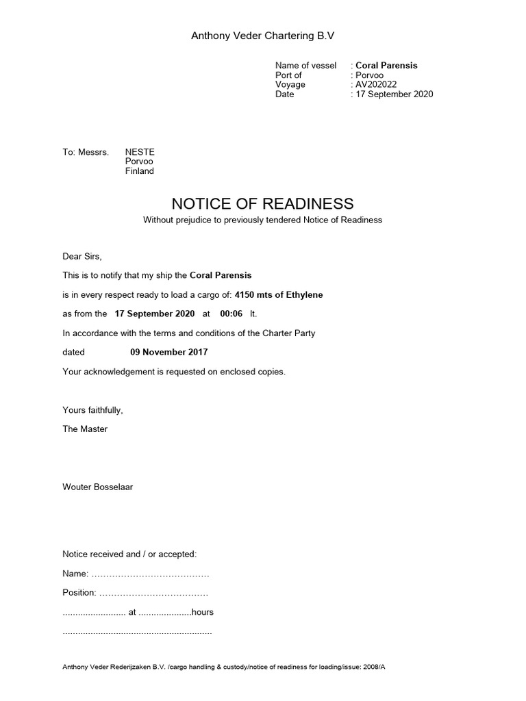 NOR Loading - Retendered | PDF