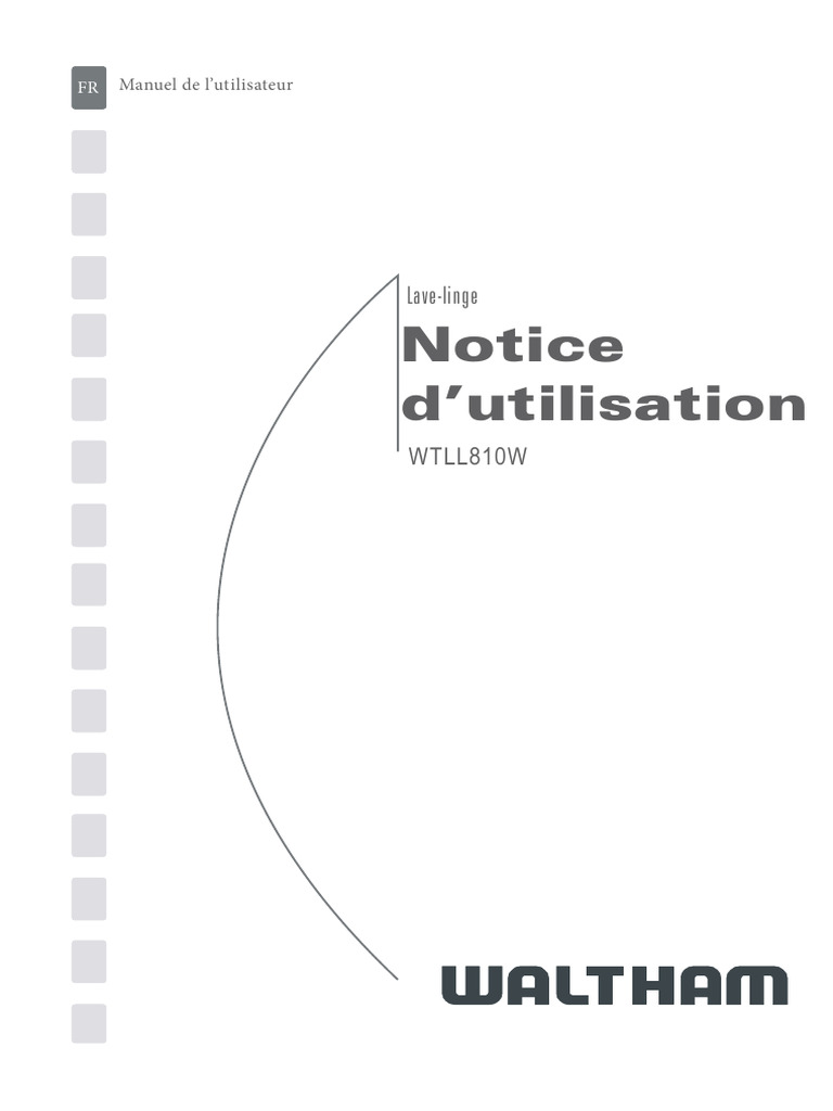 Waltham WTLL 810 W Washing Machine | PDF