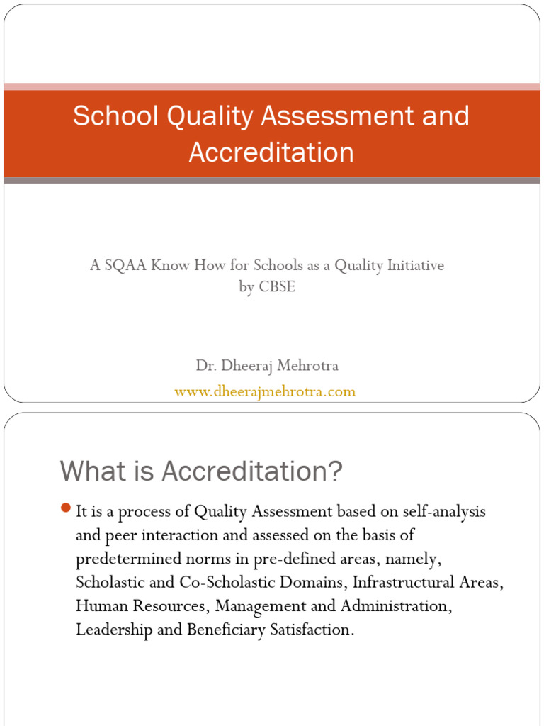 Understanding SQAA for Schools | PDF | Leadership | Quality Management
