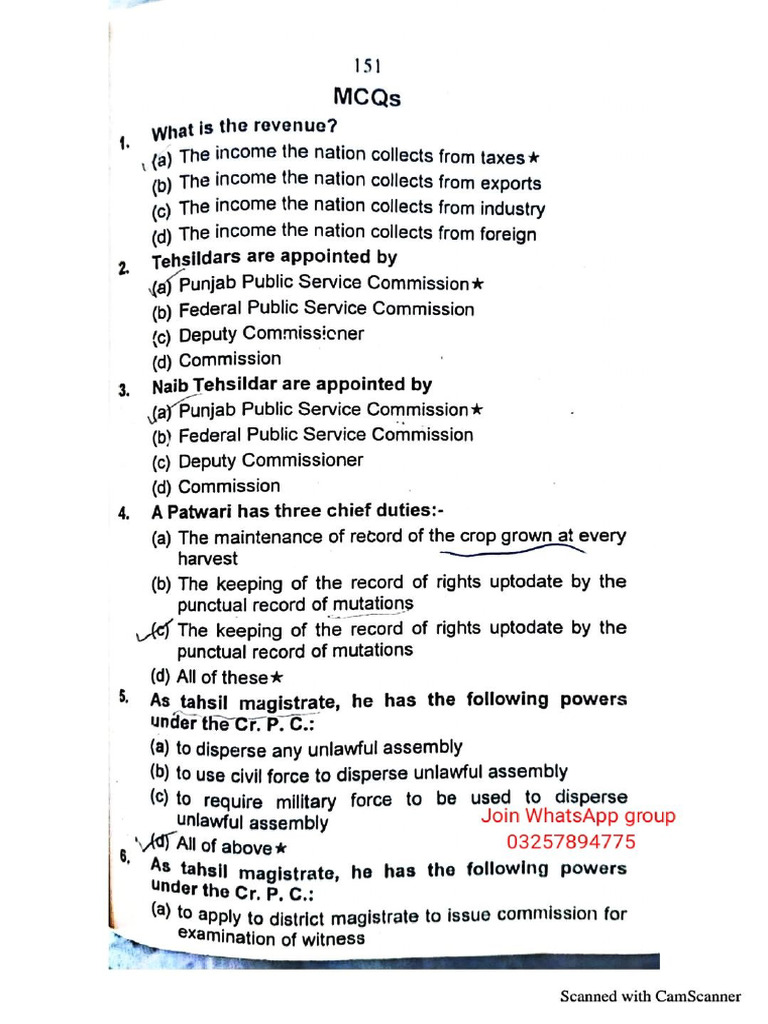 TEHSILDAR Revenue Law Book | PDF