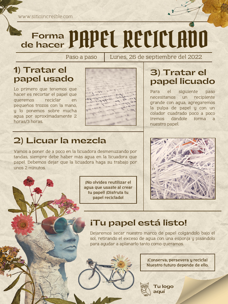Poster Paso A Paso Papel Periodico | PDF