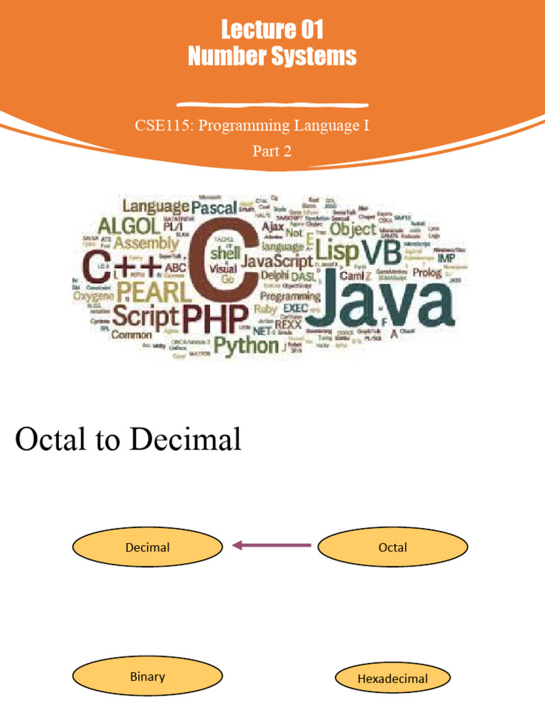 CSE115 - Lecture 01 - Number Systems - Part 2 | PDF CSE115 - Lecture 01 - Number Systems - Part 2 | PDF