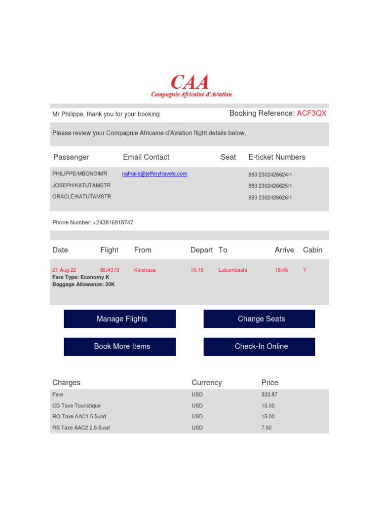 Billet Mr Philliphe | PDF | Airlines | Civil Aviation