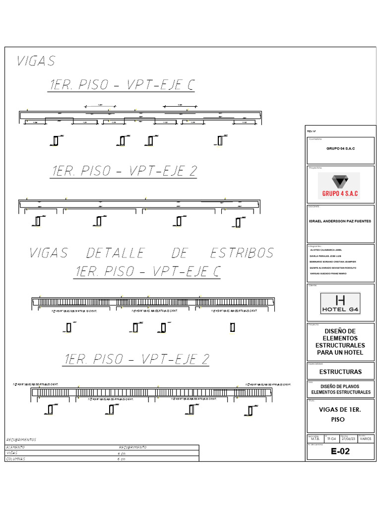 Diseño de Estructuras para Hotel | PDF