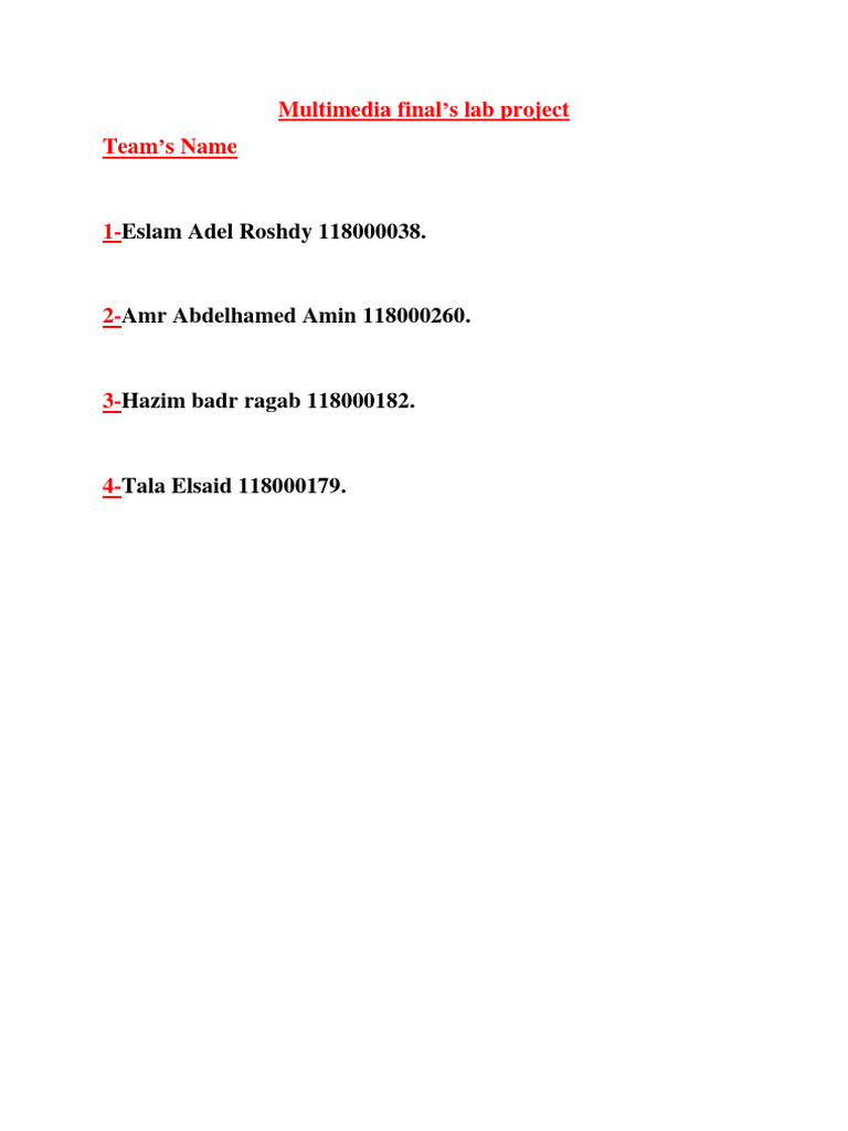 Multimedia Final | PDF