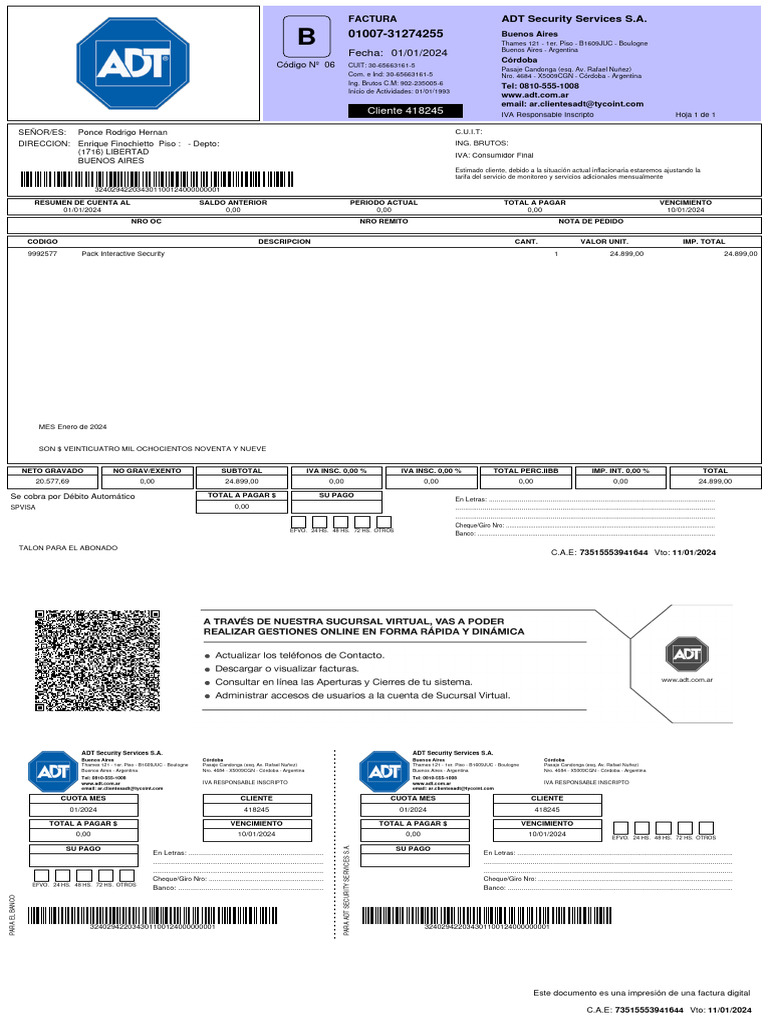 Adt B 01007 31274255 | PDF | Dinero | Corporaciones