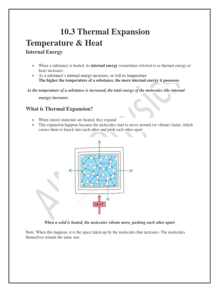Chapter 10 | PDF | Thermal Expansion | Temperature