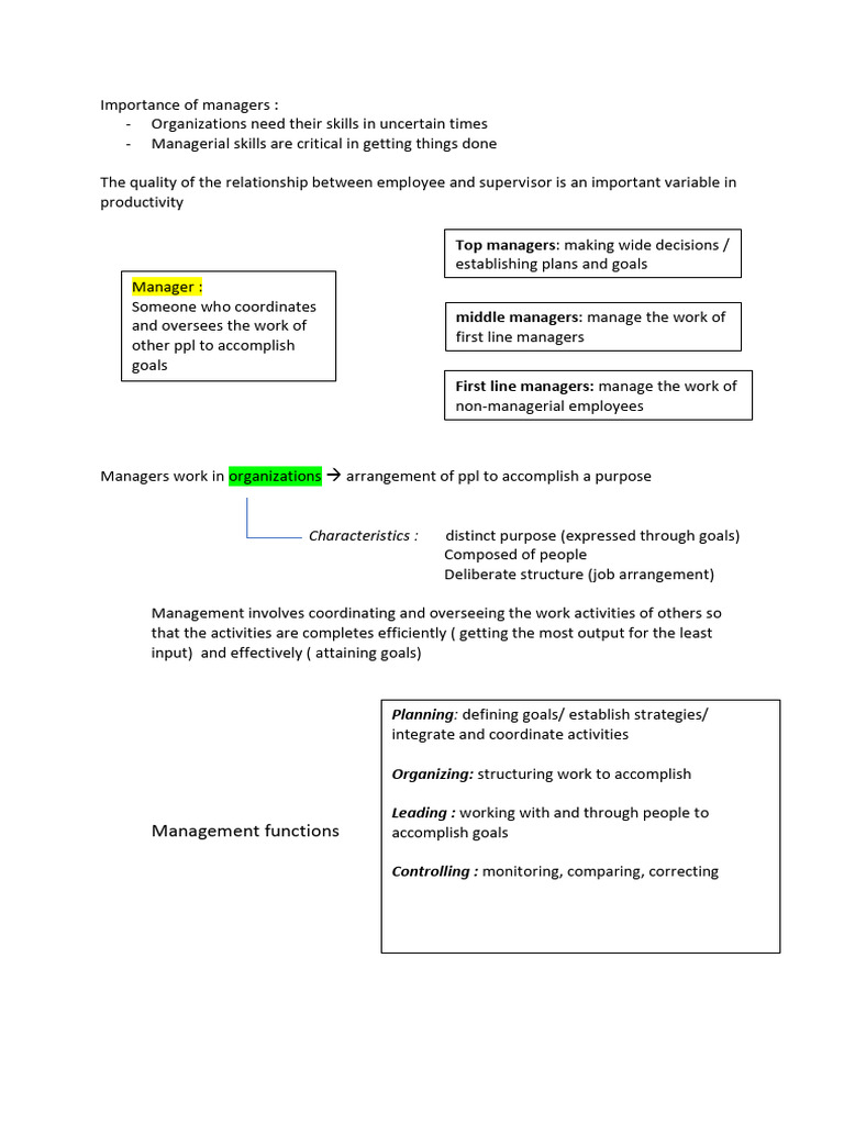 Management | PDF | Goal | Decision Making