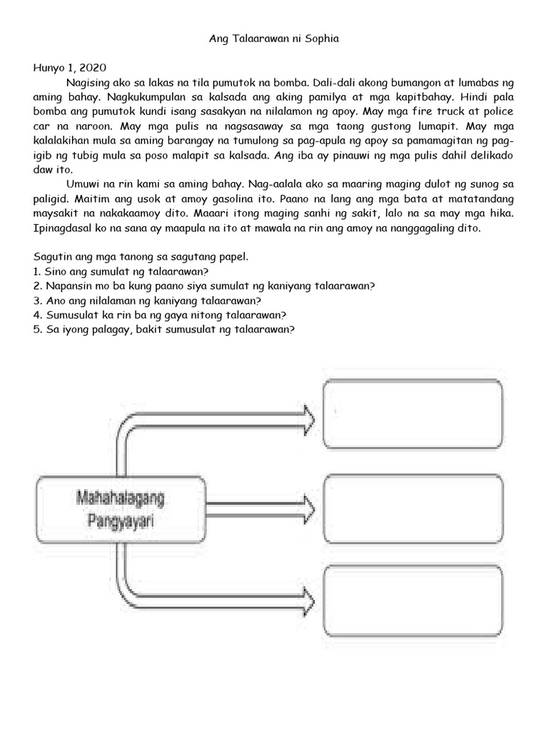 Ang Talaarawan Ni Sophia | PDF