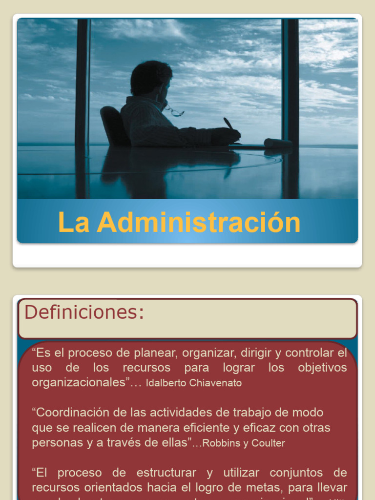 Aspectos Teoricos de La Administración | PDF | Negocios