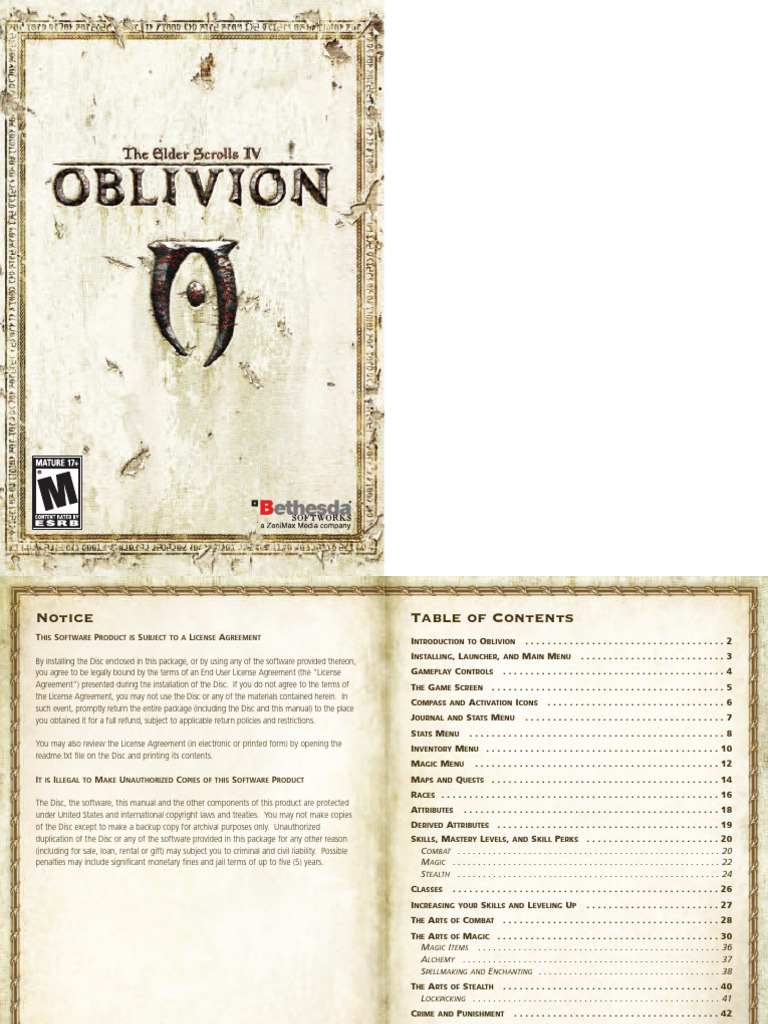 Manual Oblivion-Goty PC En-Us | PDF