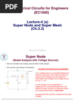 Lecture 1 - Mesh and Nodal Analysis | PDF | Electrical Network | Inductance
