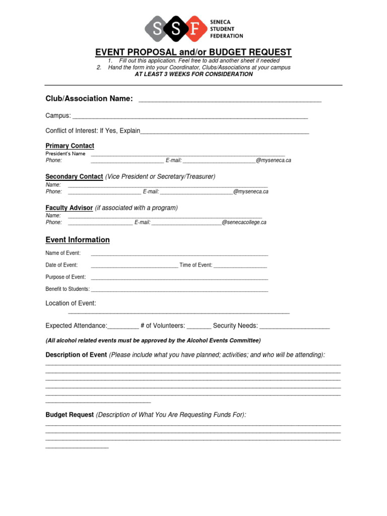 Budget Event Proposal | PDF | Expense