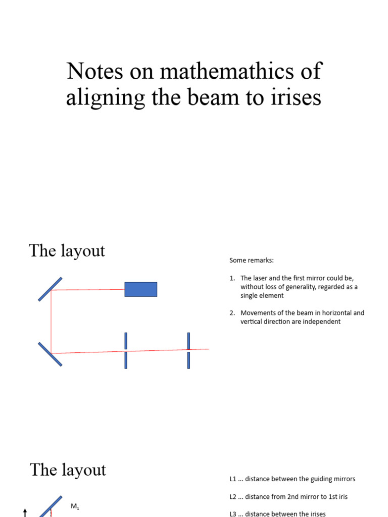 Beam Alignment for Optical Setups | PDF | Teaching Methods & Materials