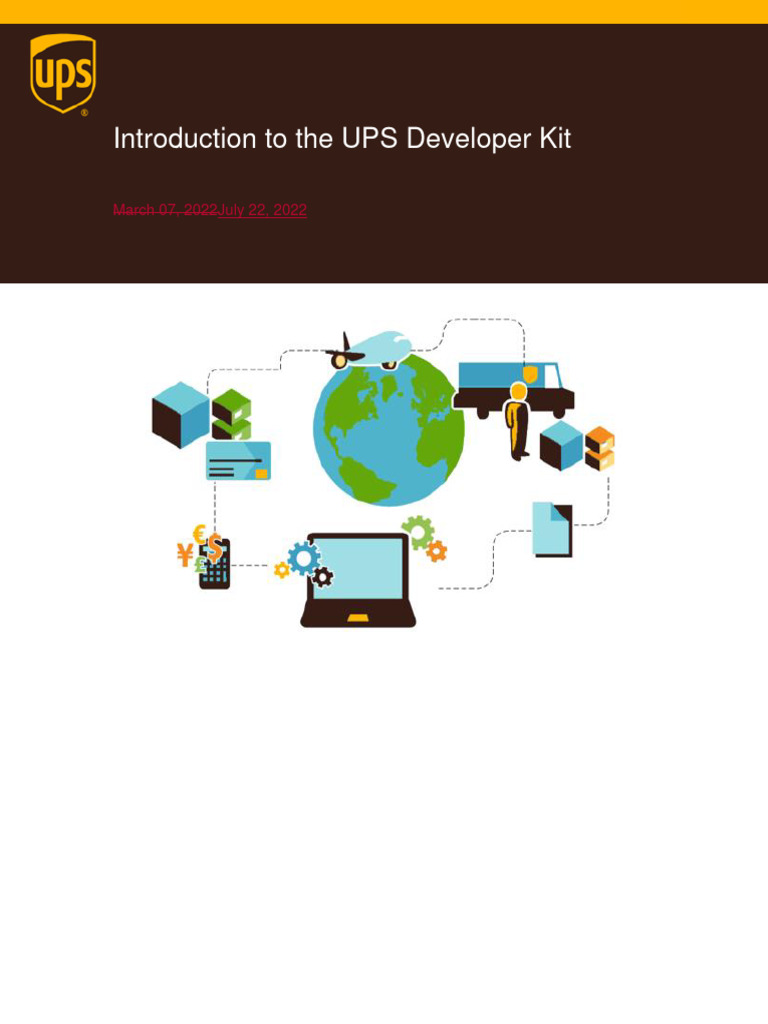 Introduction To The UPS Developer Kit | PDF | Soap | Xml