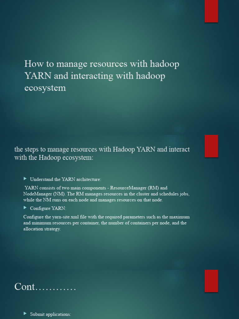 Managing Resources With Hadoop YARN | PDF