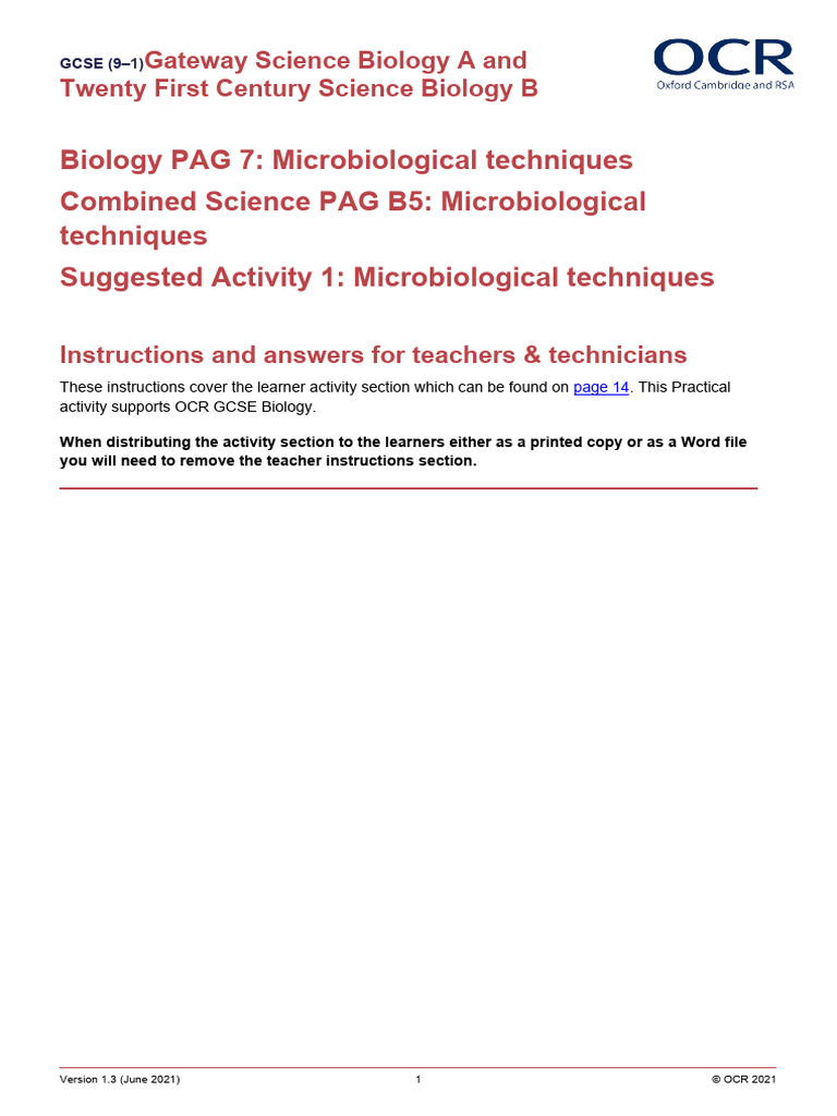 b5 Microbiological Techniques Suggestion One | PDF | Accuracy And Precision | Data