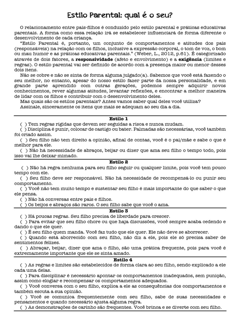 Estilo Parental | PDF
