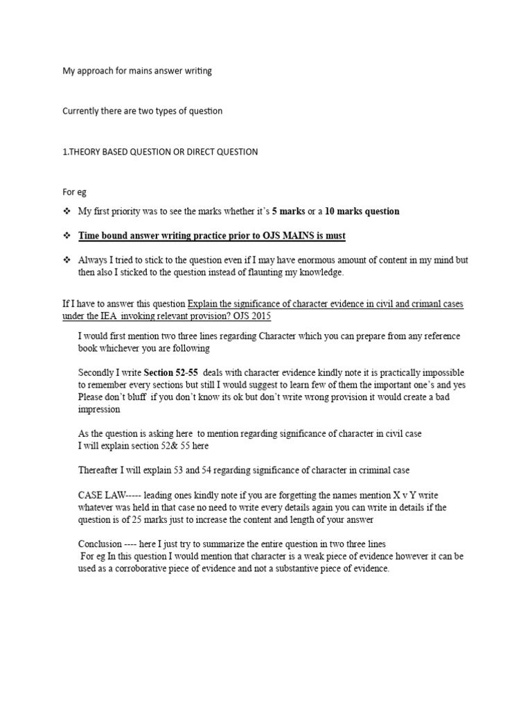 Sudatta - Ojs Mains Strategy | PDF | Evidence | Justice