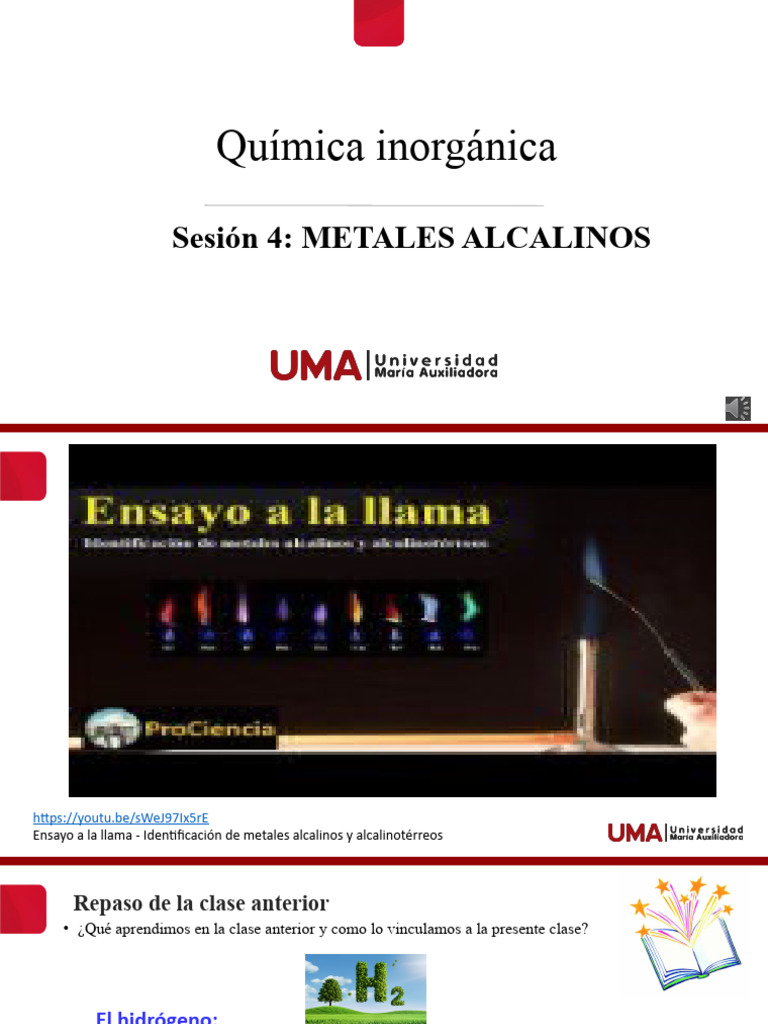 Semana 4. METALES ALCALINOS | PDF | Dieta y nutrición | Química