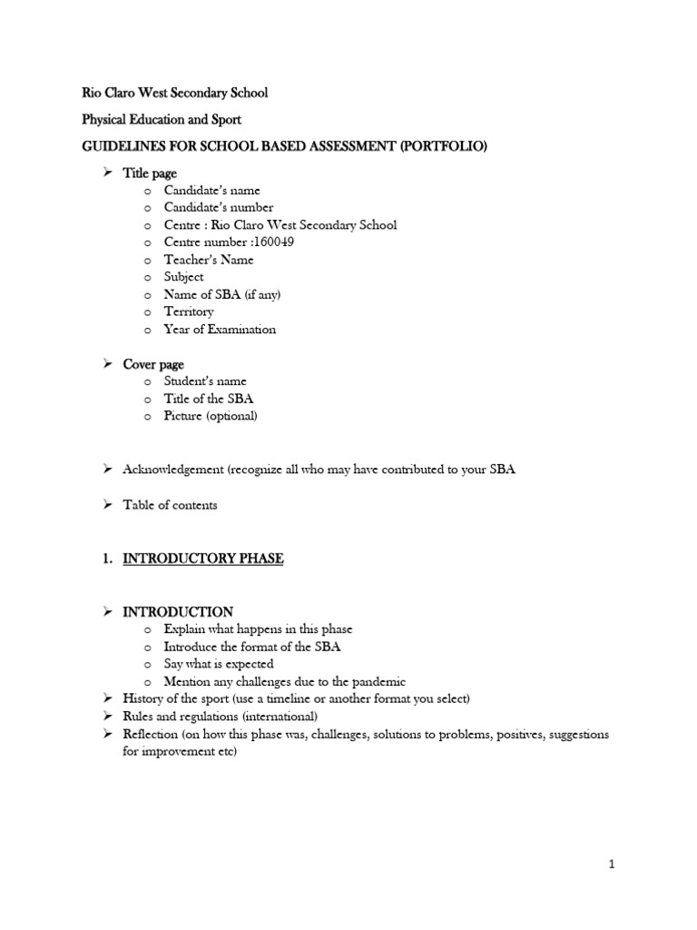 Suggested PE SBA Format 2021 and Beyond | PDF | Human Communication