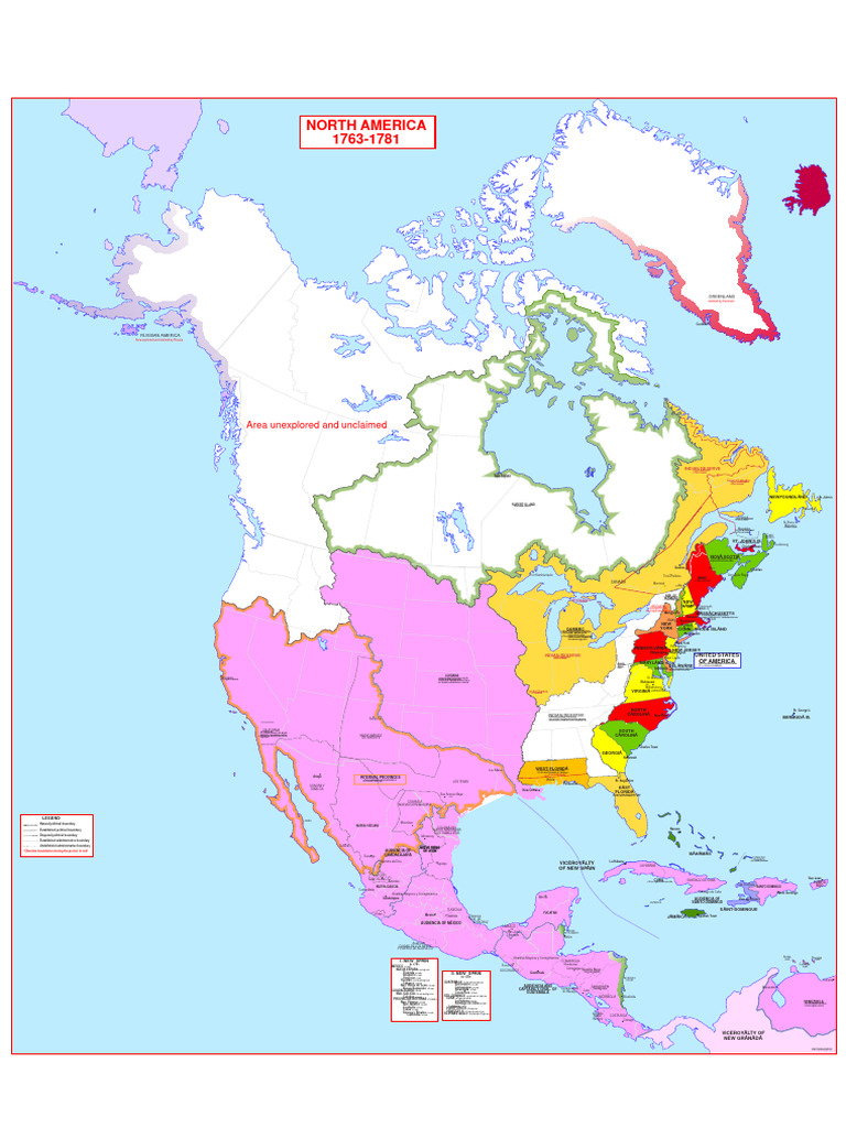 1781 Nor America | PDF | Quebec | Subdivisions Of Canada