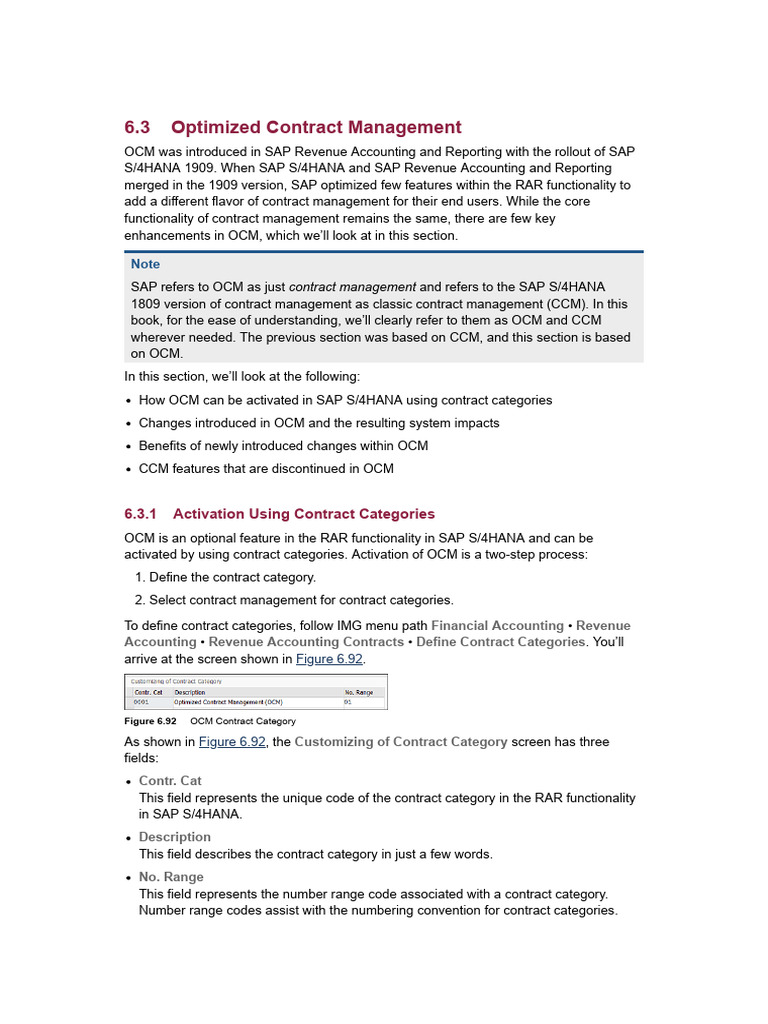 Optimized Contract Management in OCM | PDF | Business | Computing