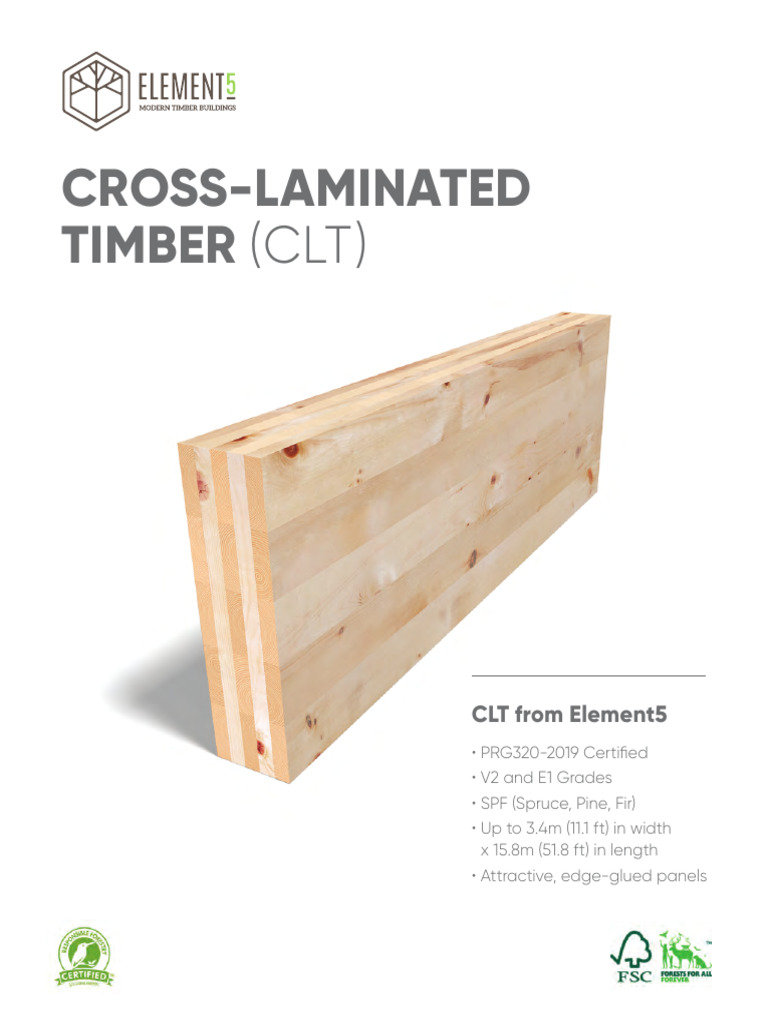 E5 CLT | PDF | Building Engineering | Materials