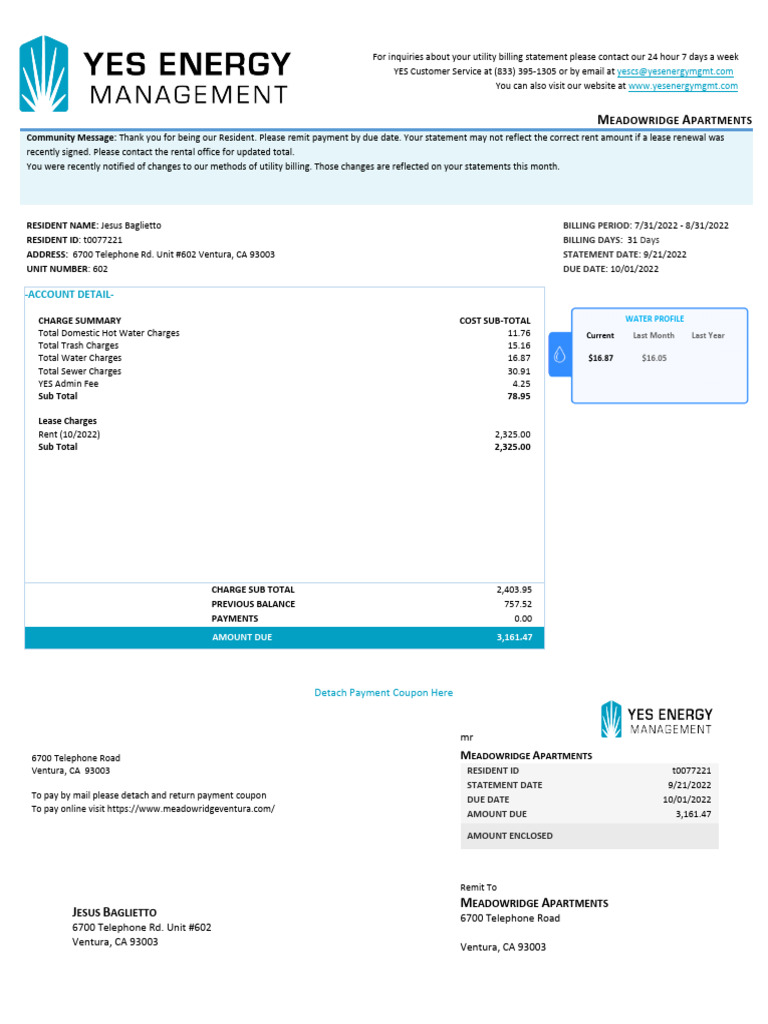 Meadowridge Utility Billing Update | PDF | Service Industries