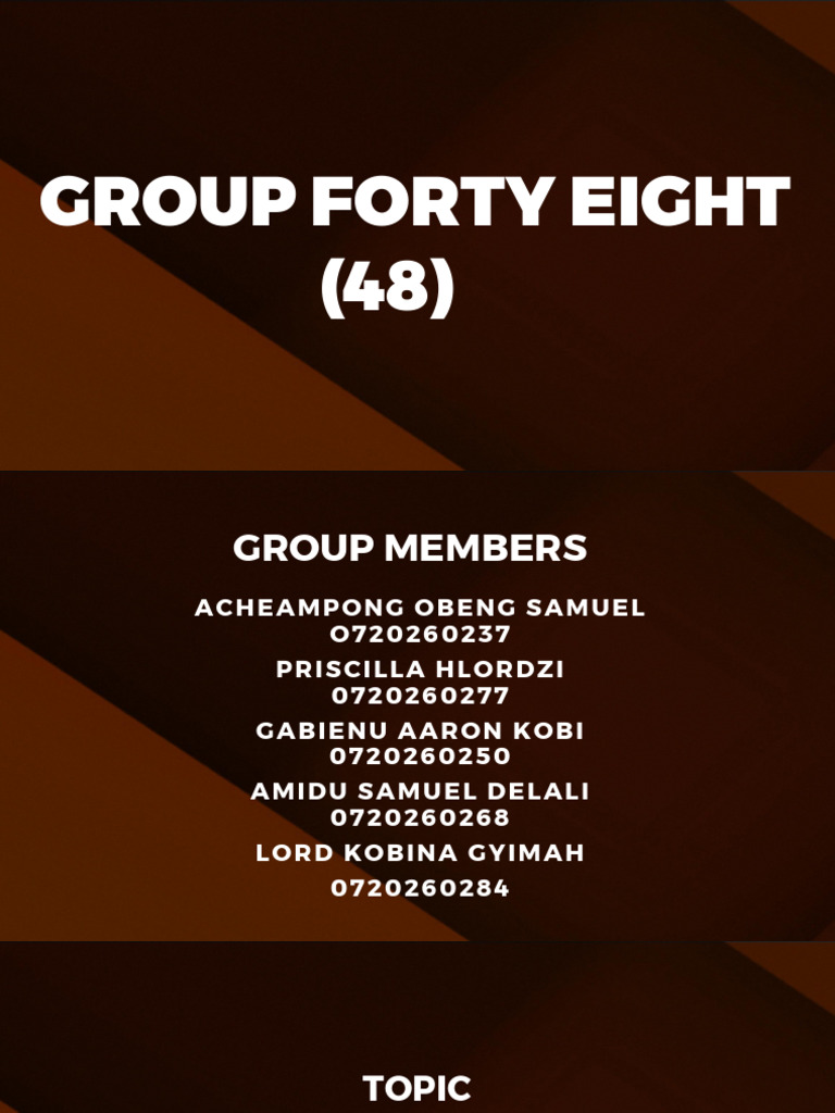 Group 48 Seminar | PDF