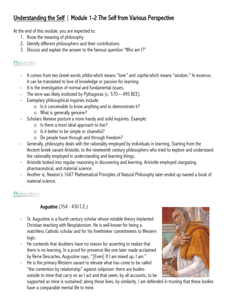 Understanding The Self | PDF | Anthropology | Sociology