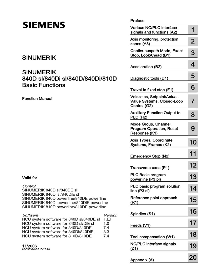 Sinumerik 840d sl-1 | PDF | Programmable Logic Controller | Data Type