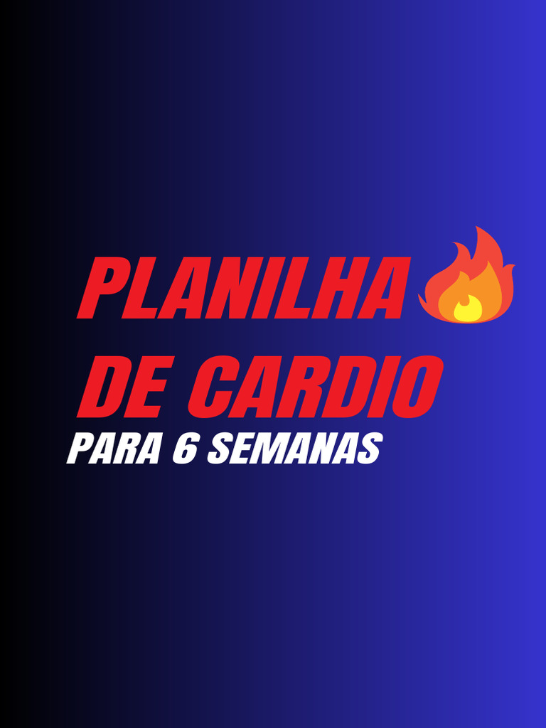Planilha de Cardio Atualizada | PDF