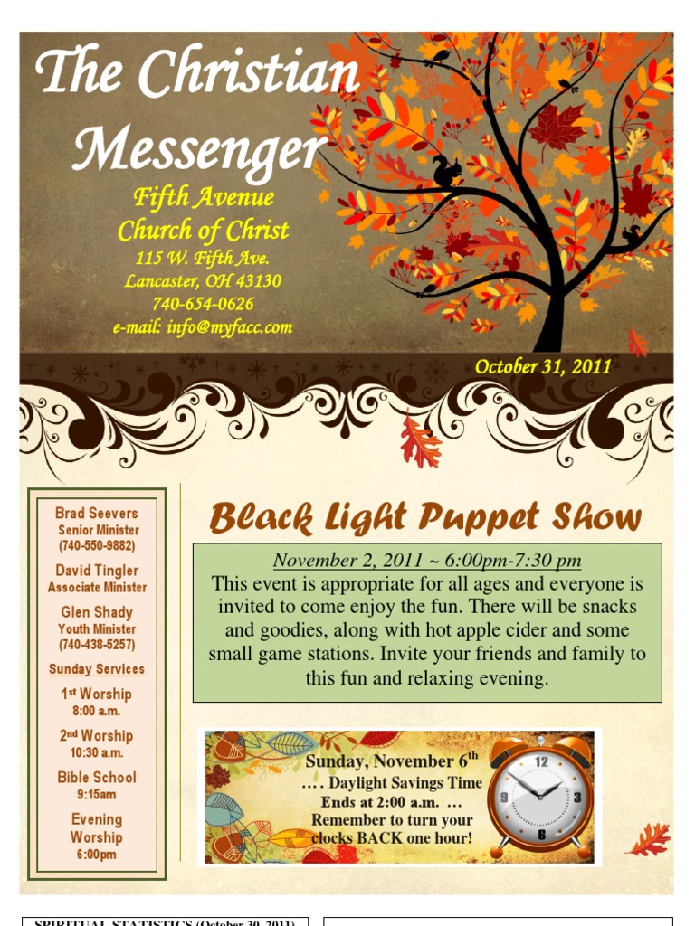 The Christian Messenger: Black Light Puppet Show | PDF | Religious ...