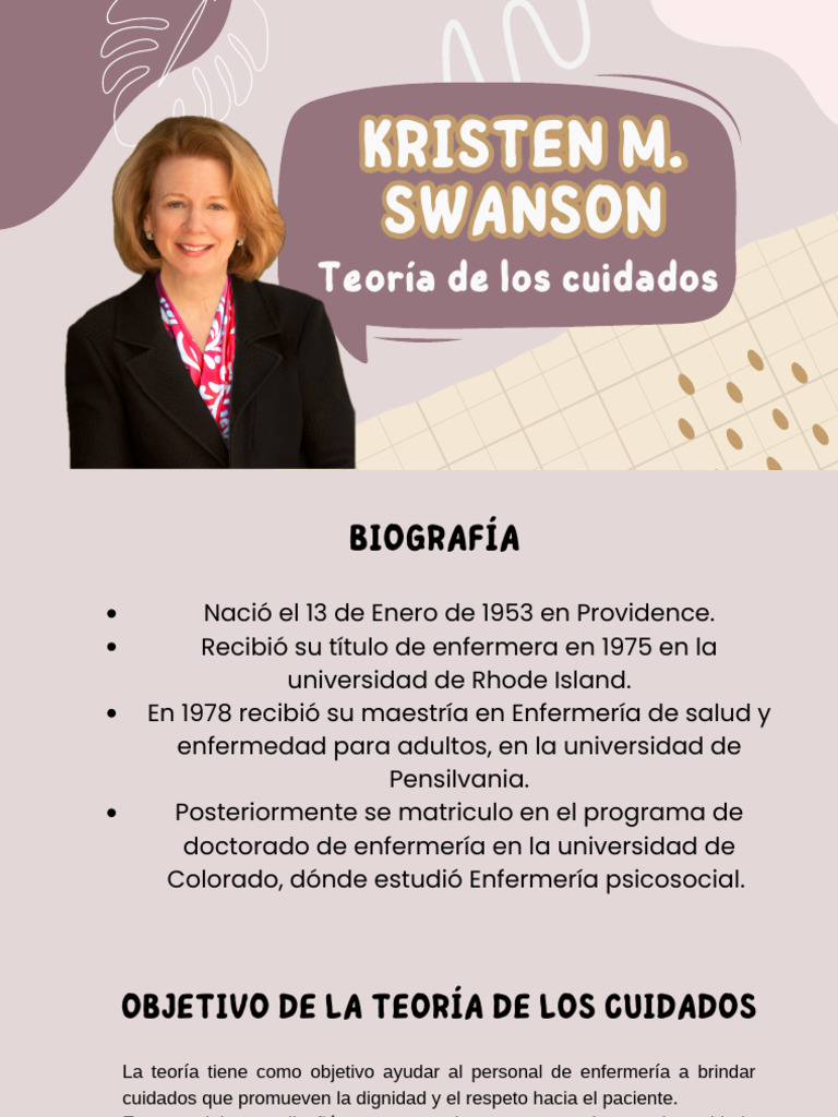 Teoría de los cuidados de Swanson | PDF