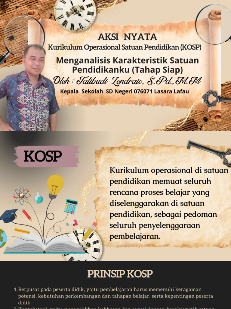 AKSI NYATA KOSP MEMBUAT KARAKTERISTIK SATUAN PENDIDIK - Compressed | PDF