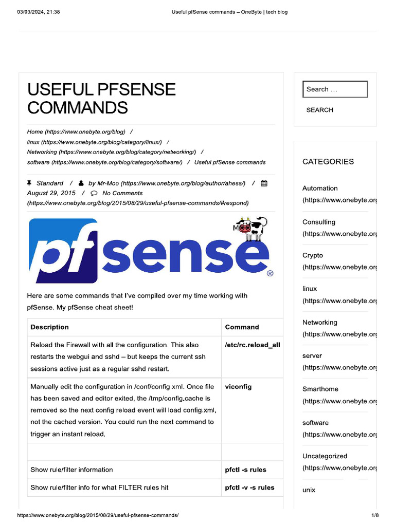 Pfsense | PDF