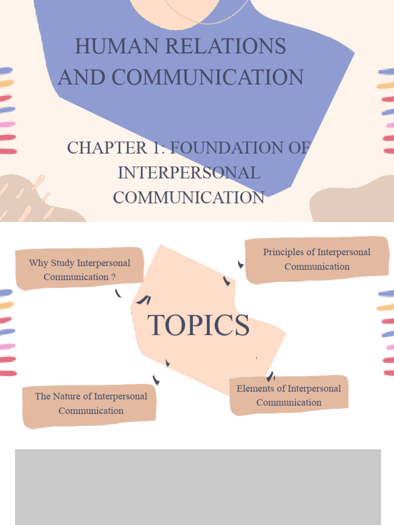 Foundation of Interpersonal Communication | PDF | Interpersonal ...