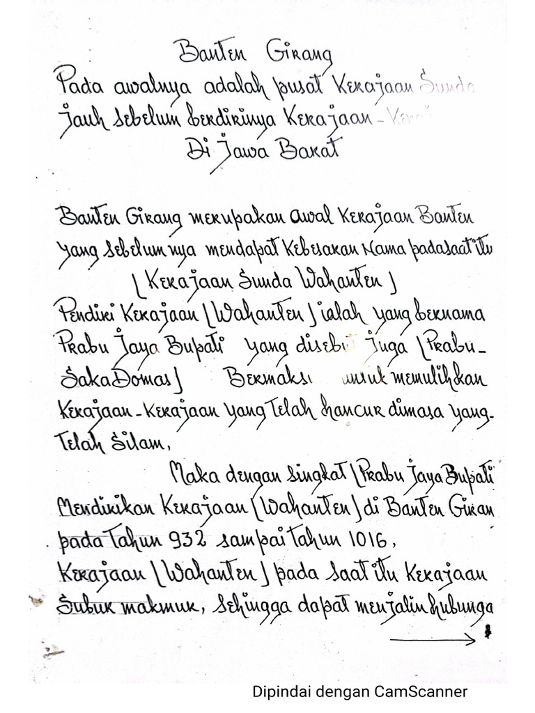Sejarah Banten Girang | PDF