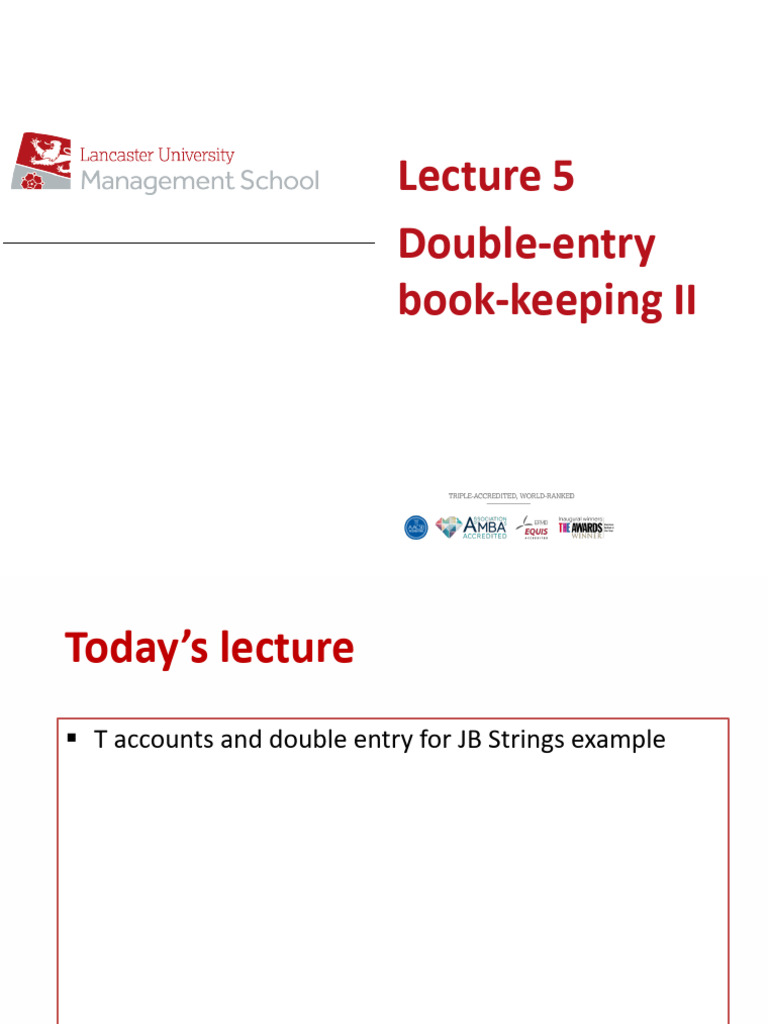 Week2-Lecture 5 Notes | PDF | Debits And Credits | Financial Accounting Week2-Lecture 5 Notes | PDF | Debits And Credits | Financial Accounting