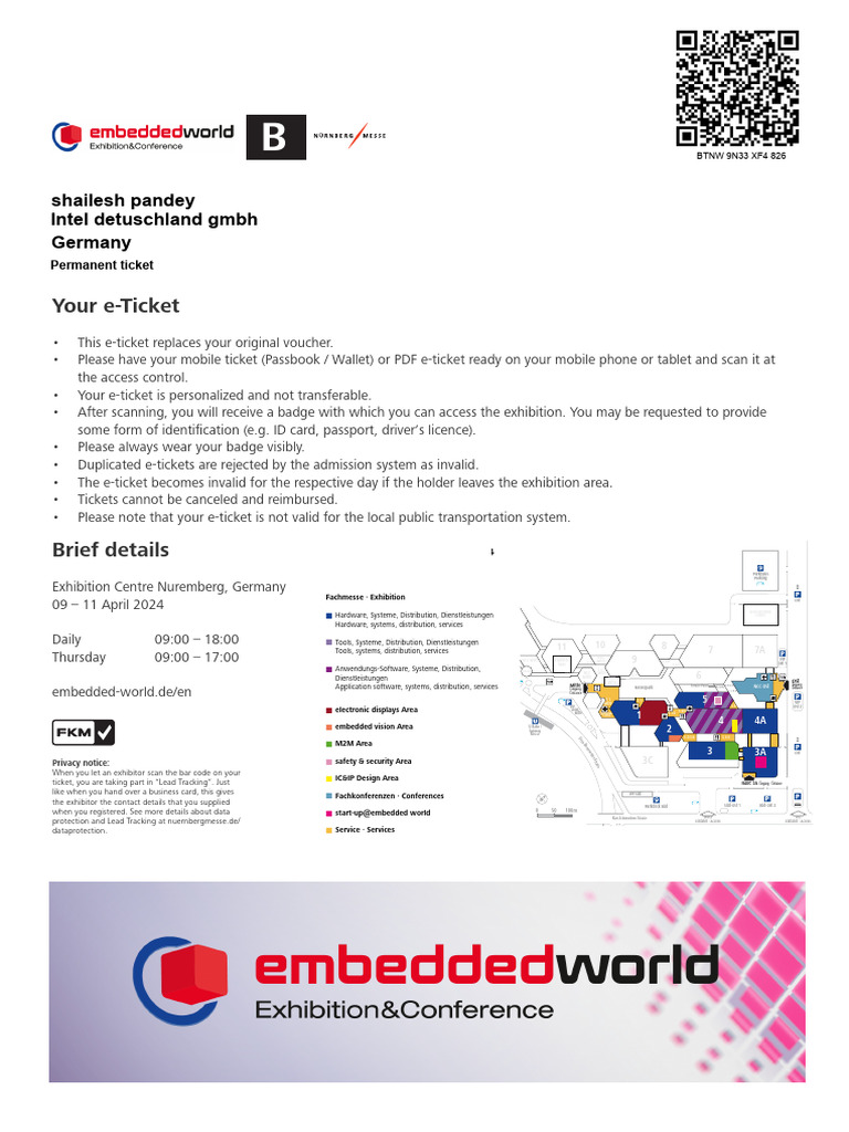 Embedded World Ticket 2024 1 | PDF