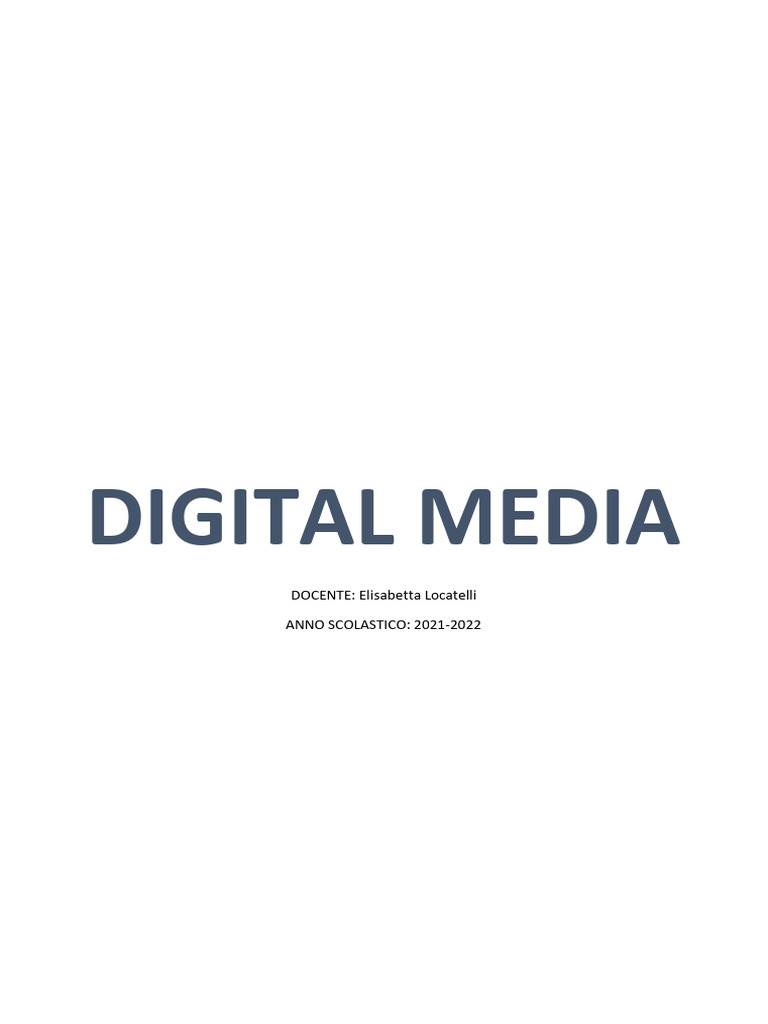 Digital Media | PDF