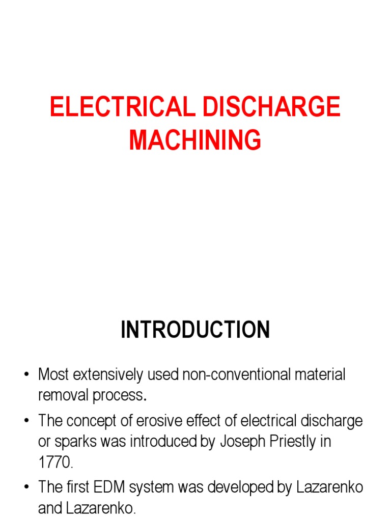 edm ppt | Machining | Materials
