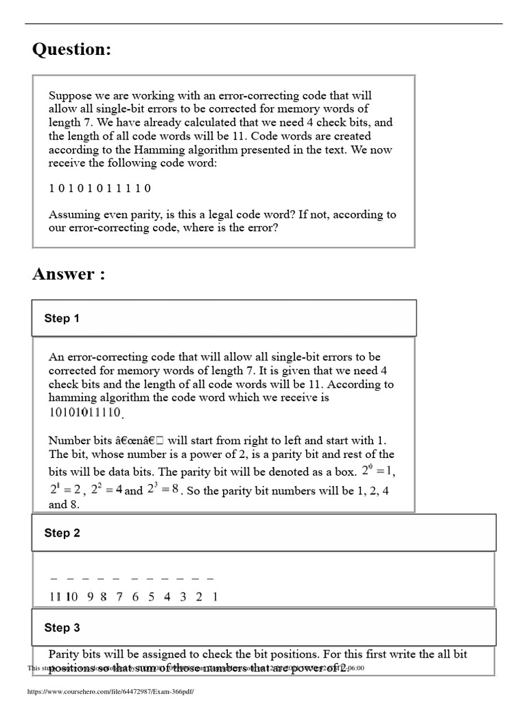 Exam 366 PDF | Download Free PDF | Algorithms And Data Structures | Data Transmission