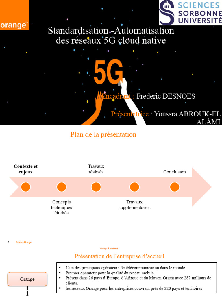 Présentation PFE :standardisation - Automatisation Des Réseaux 5G Cloud Native | Télécharger ...