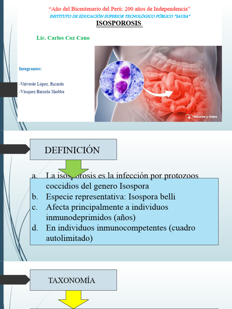 Isosporosis: Infección y Tratamiento | PDF