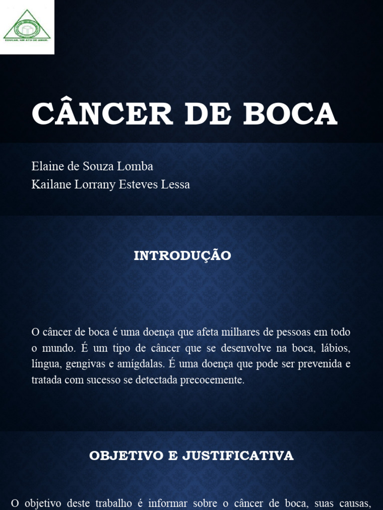 Informações sobre Câncer de Boca | PDF | Câncer | Boca
