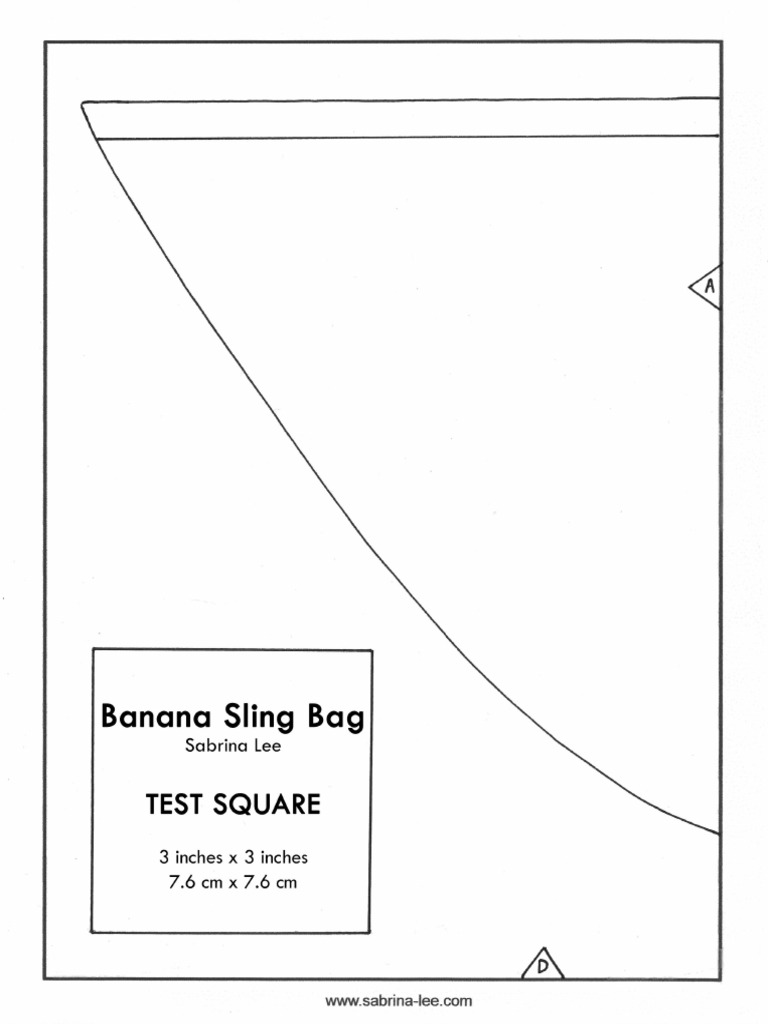 Banana Sling Bag Pattern | PDF