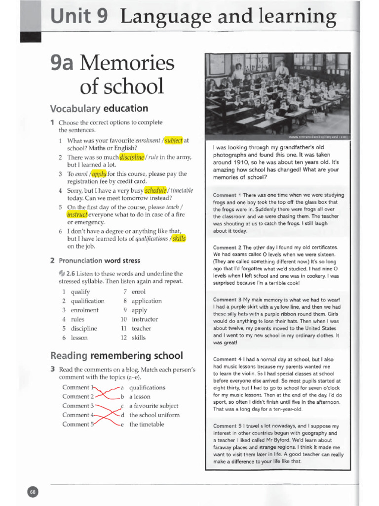 English Workbook Answers for Pages 68-69 | PDF | Teachers | Human ...