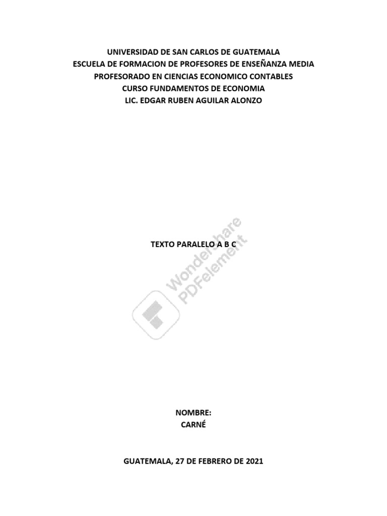 Cartula Del Curso Tarea 1 | PDF